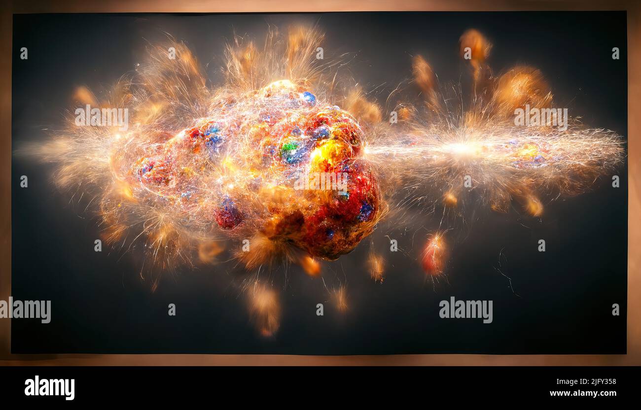 Big bang, conceptual illustration Stock Photo - Alamy