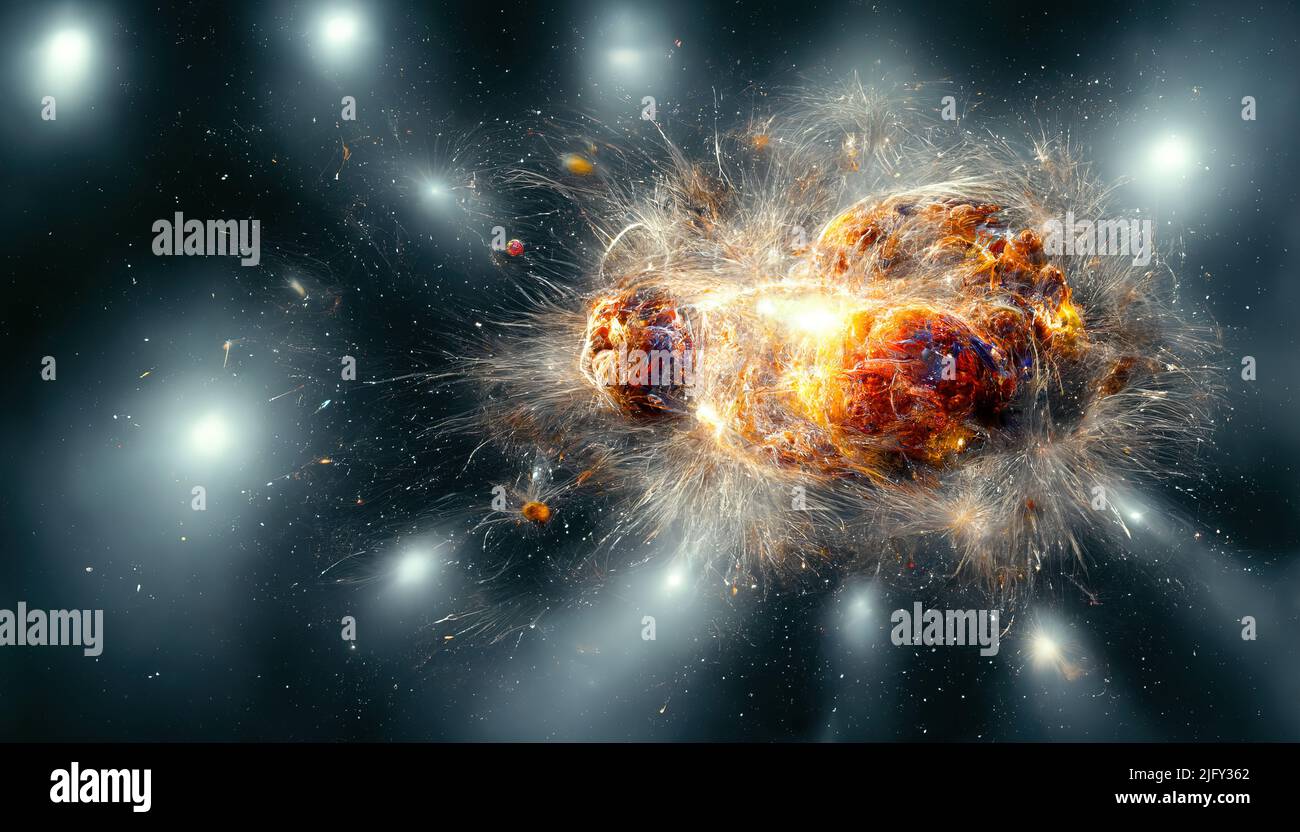 Big bang, conceptual illustration Stock Photo - Alamy