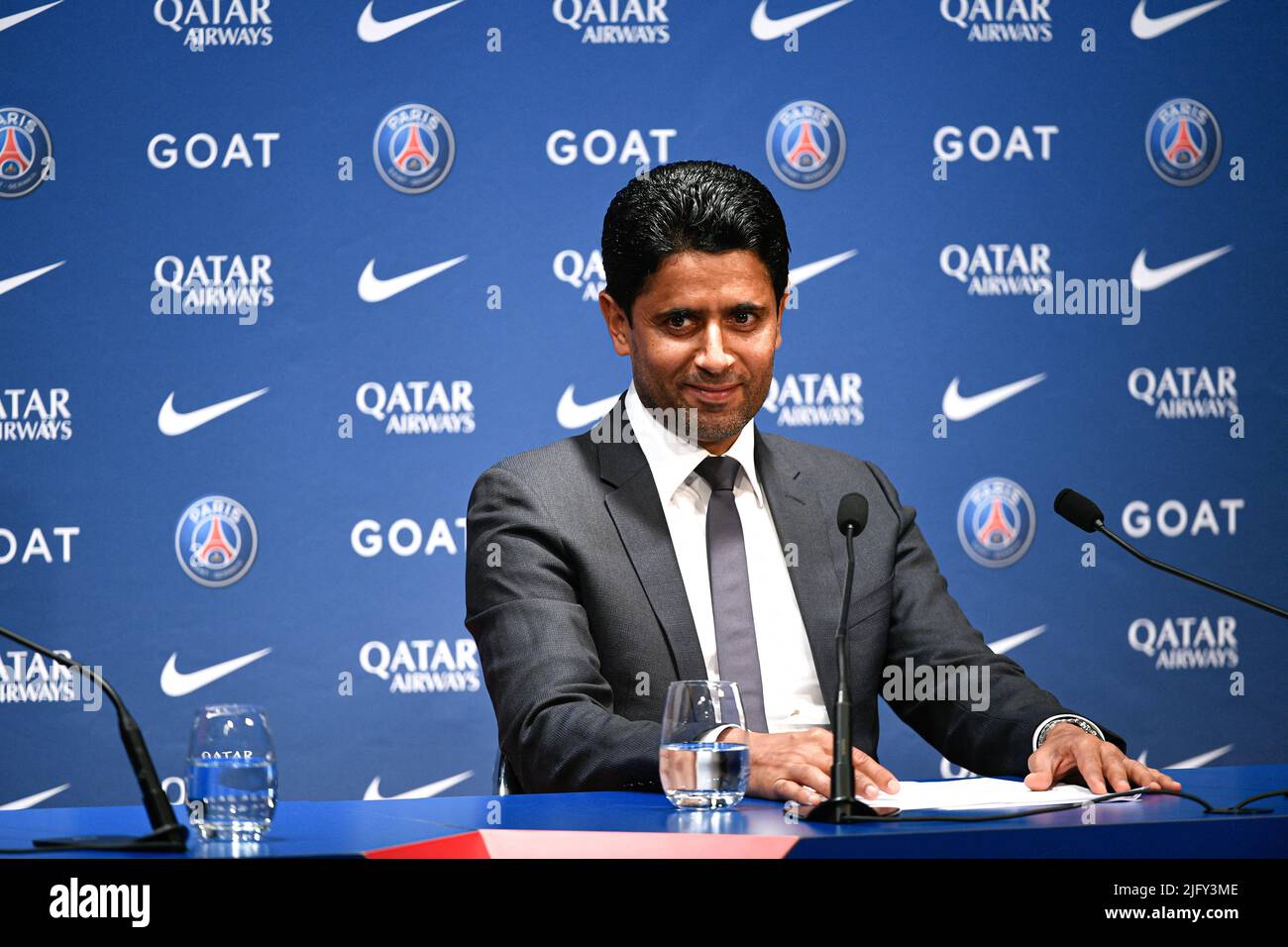 Paris, France on July 5, 2022. French L1 football club Paris Saint ...