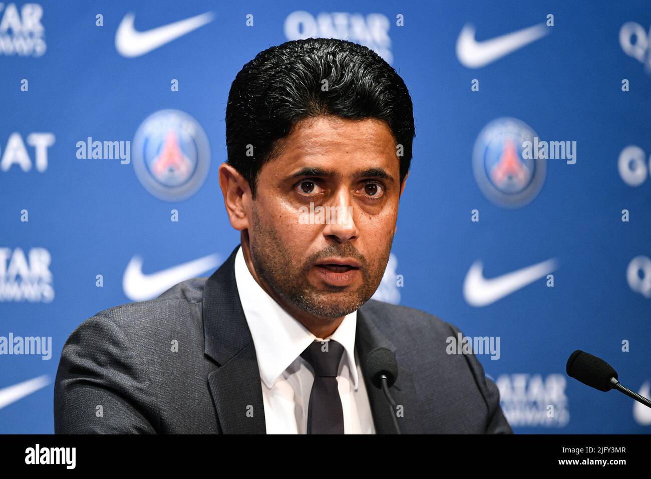 Paris, France on July 5, 2022. French L1 football club Paris Saint ...