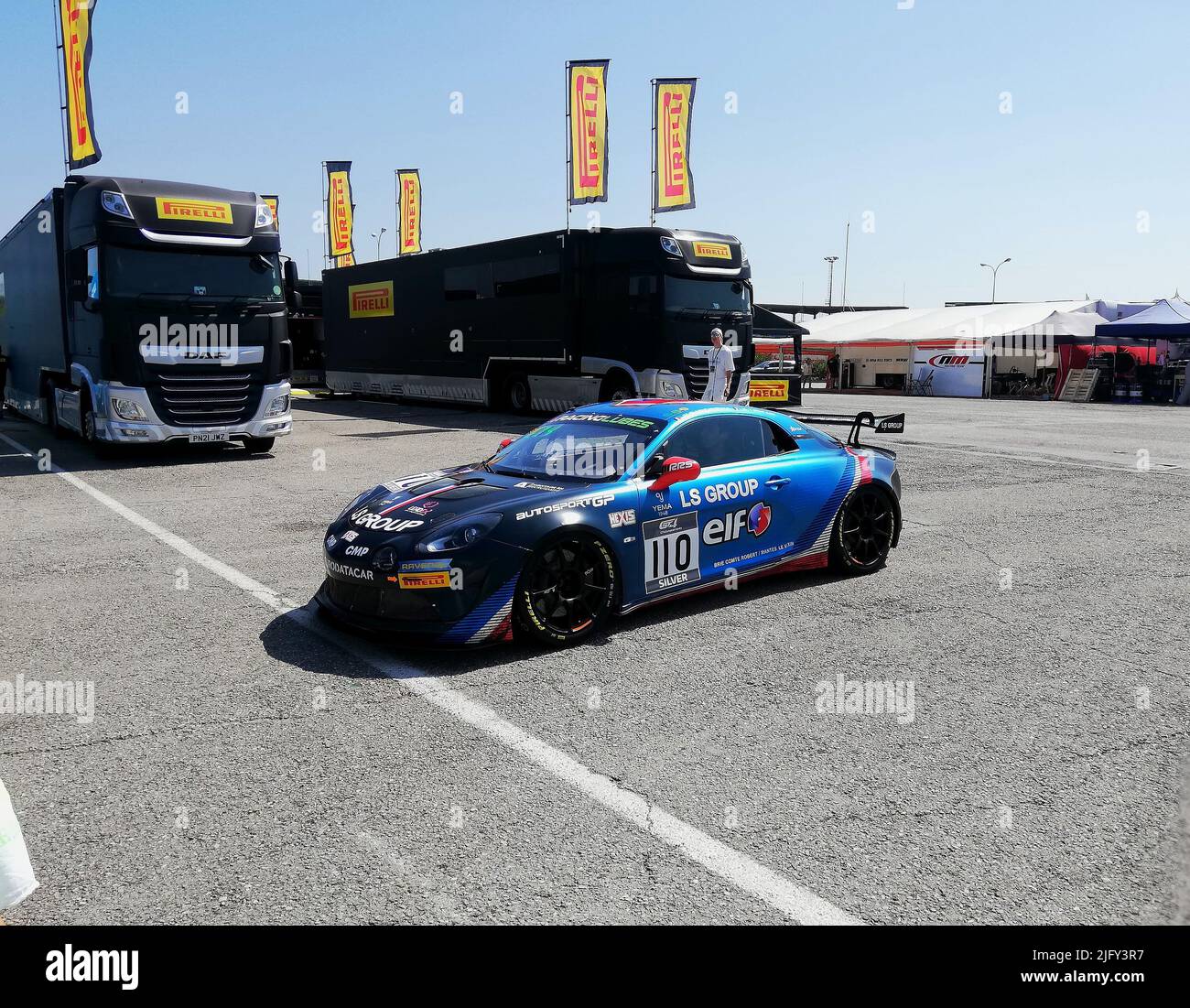 Misano Adriatico, Rimini, Italy - July 02, 2022 :Seen a racing car ...