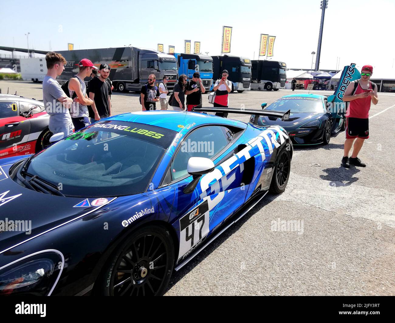 Misano Adriatico, Rimini, Italy - July 02, 2022 :View in the paddock of ...