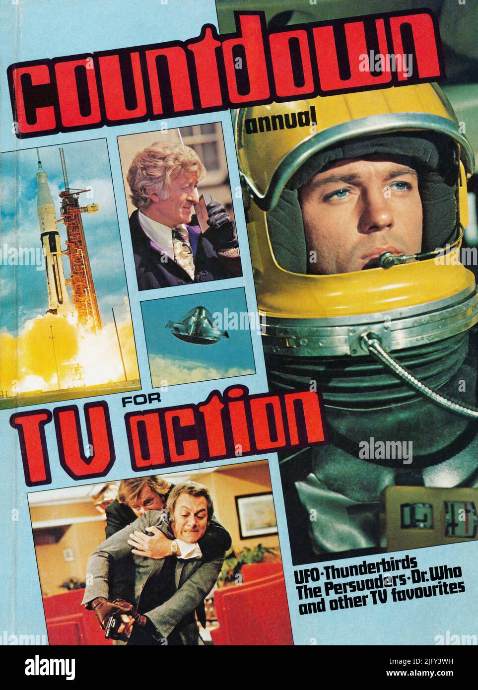 Front cover of Countdown children's comic book annual, 1972 Stock Photo ...