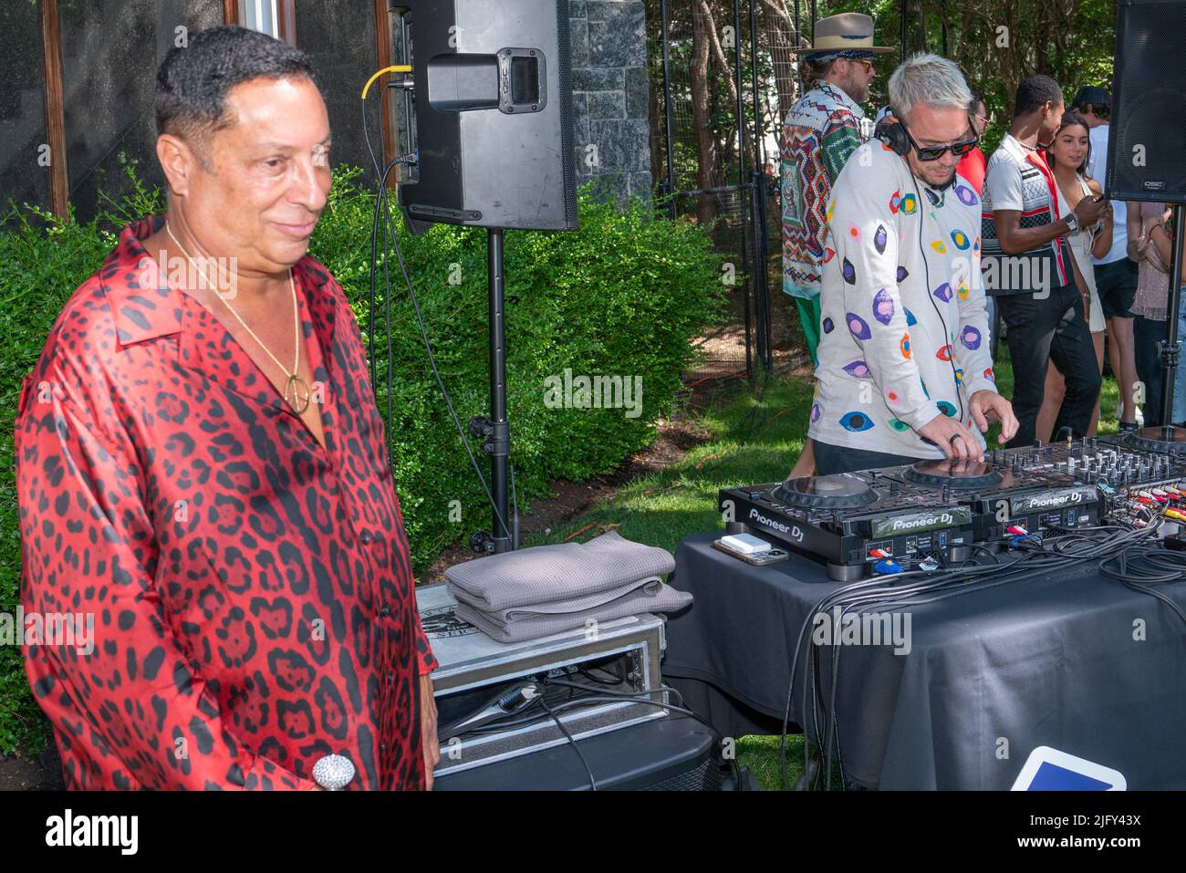 NY, USA, July 4th, 2022, Sir Ivan watches Diplo perform at MTRX and ...