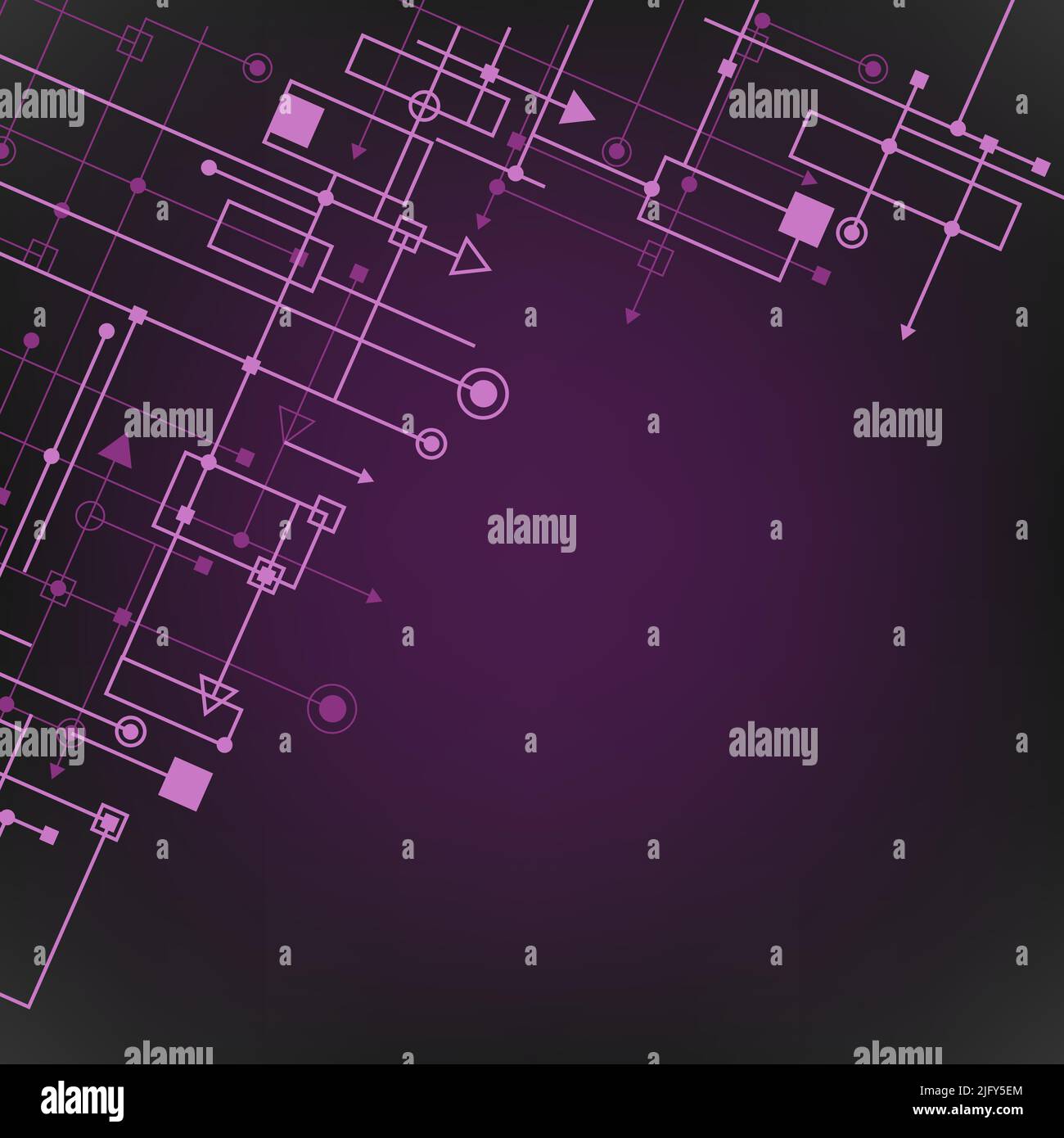 techno signs symbols purple color background Stock Vector Image & Art ...