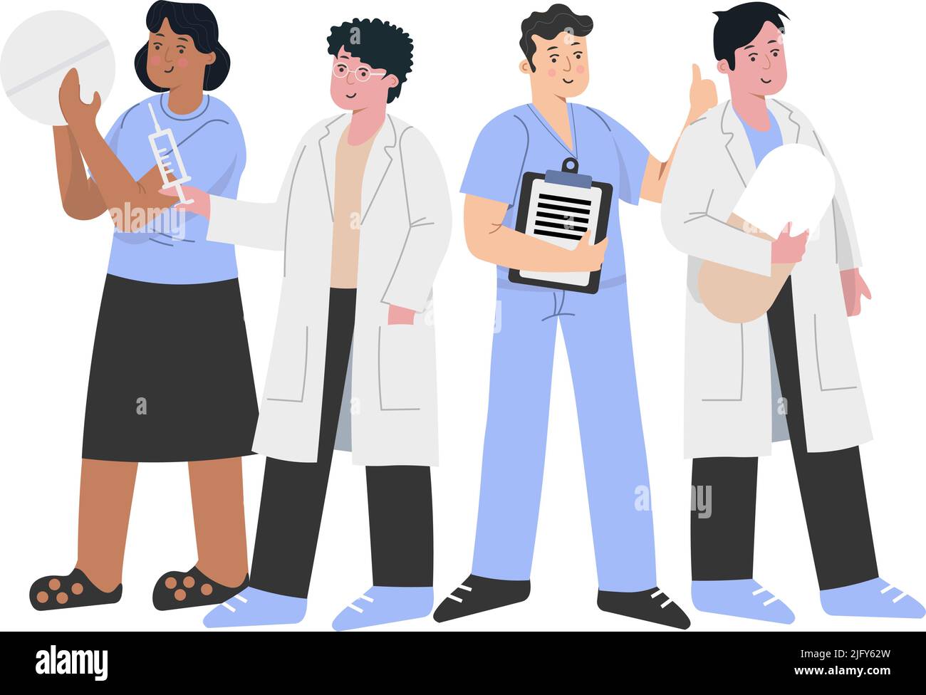 Doctor professional character syringe Cut Out Stock Images & Pictures ...