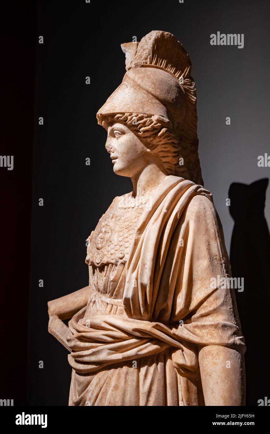 Sculpture of Athena Pallas - greek goddes of Warfare and wisdom and ...