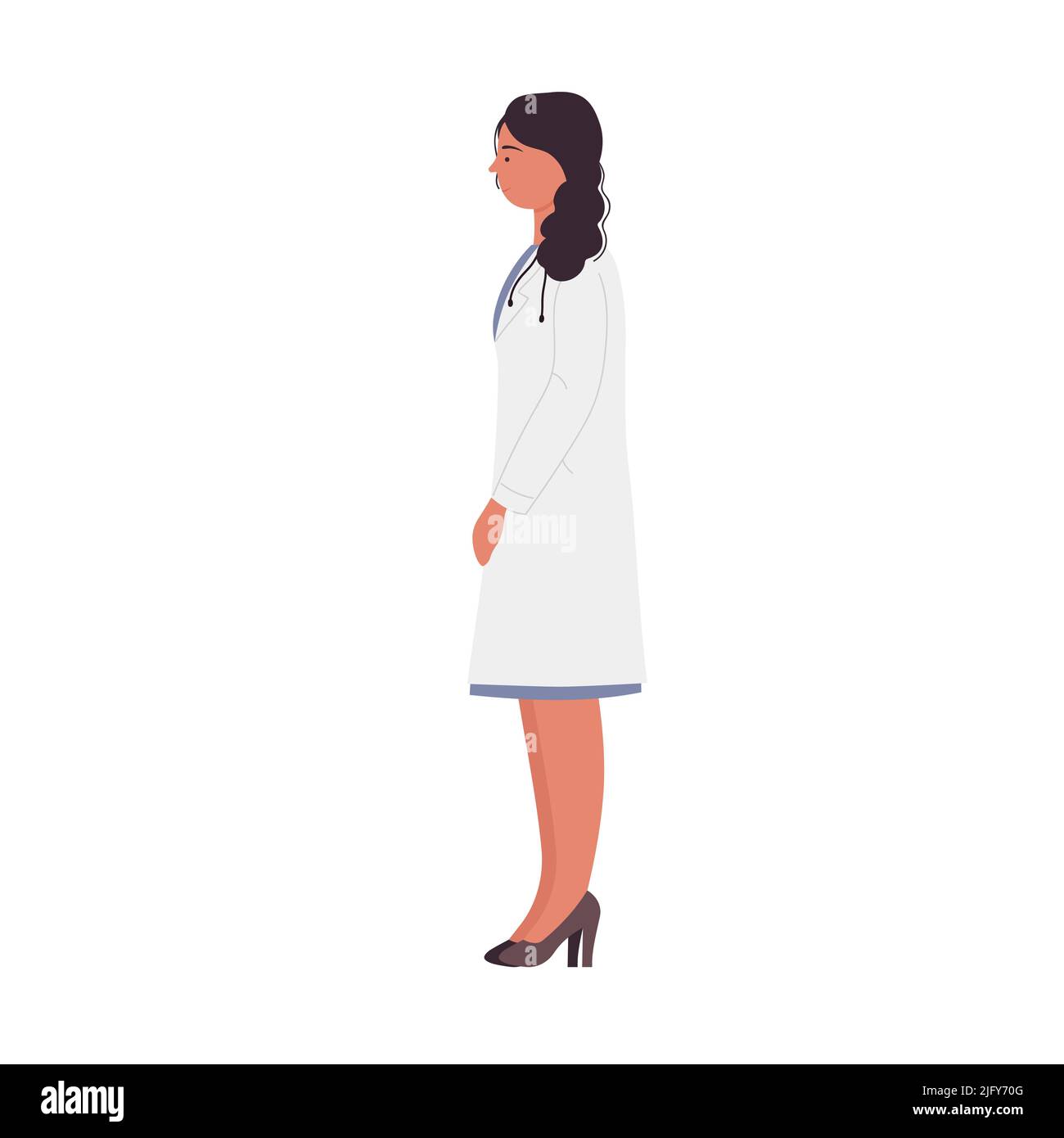 Clinician coat Stock Vector Images - Alamy