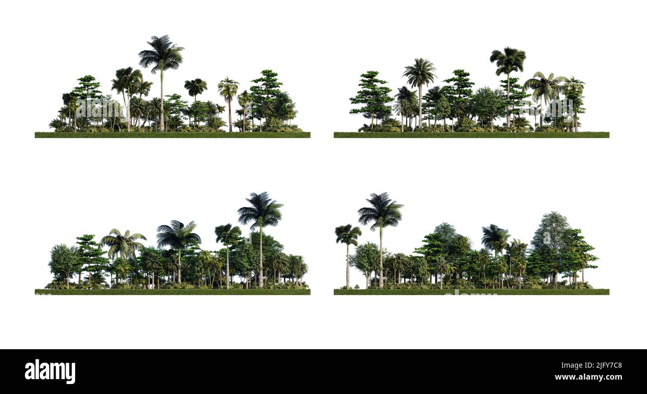 Rendering large tree isolated on hi-res stock photography and images ...