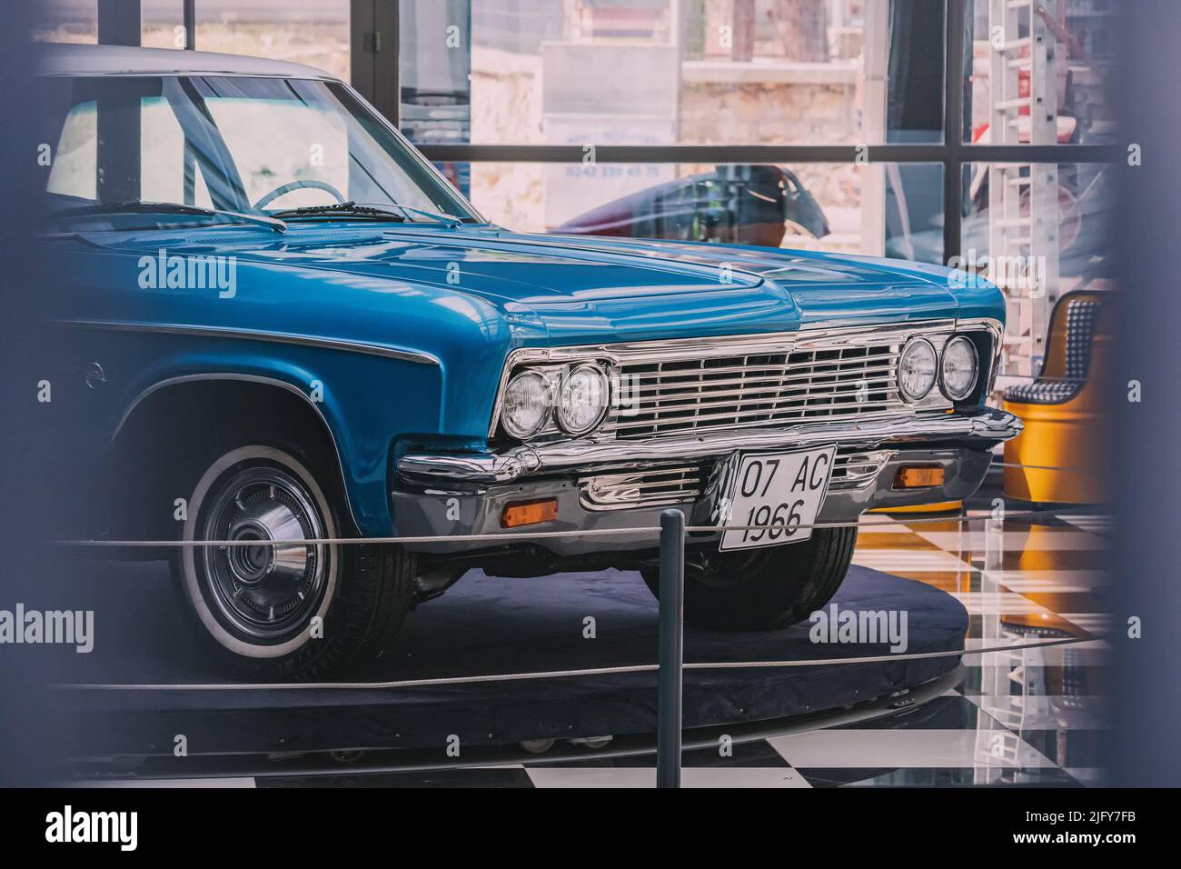 30 May 2022, Antalya, Turkey: retro chevrolet Impala in car show and ...