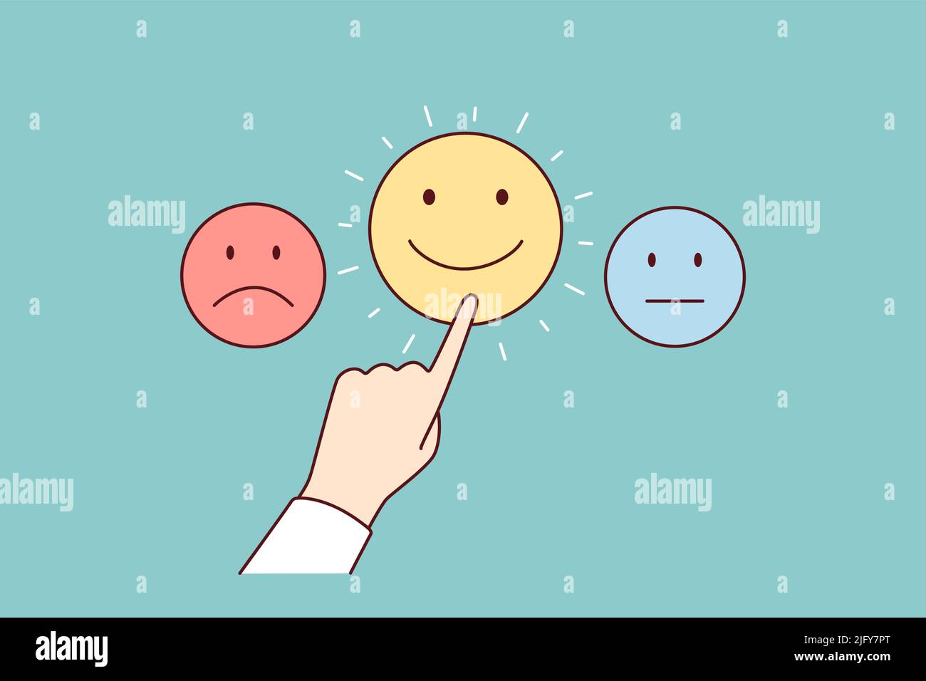 Satisfaction facial expression Stock Vector Images - Alamy