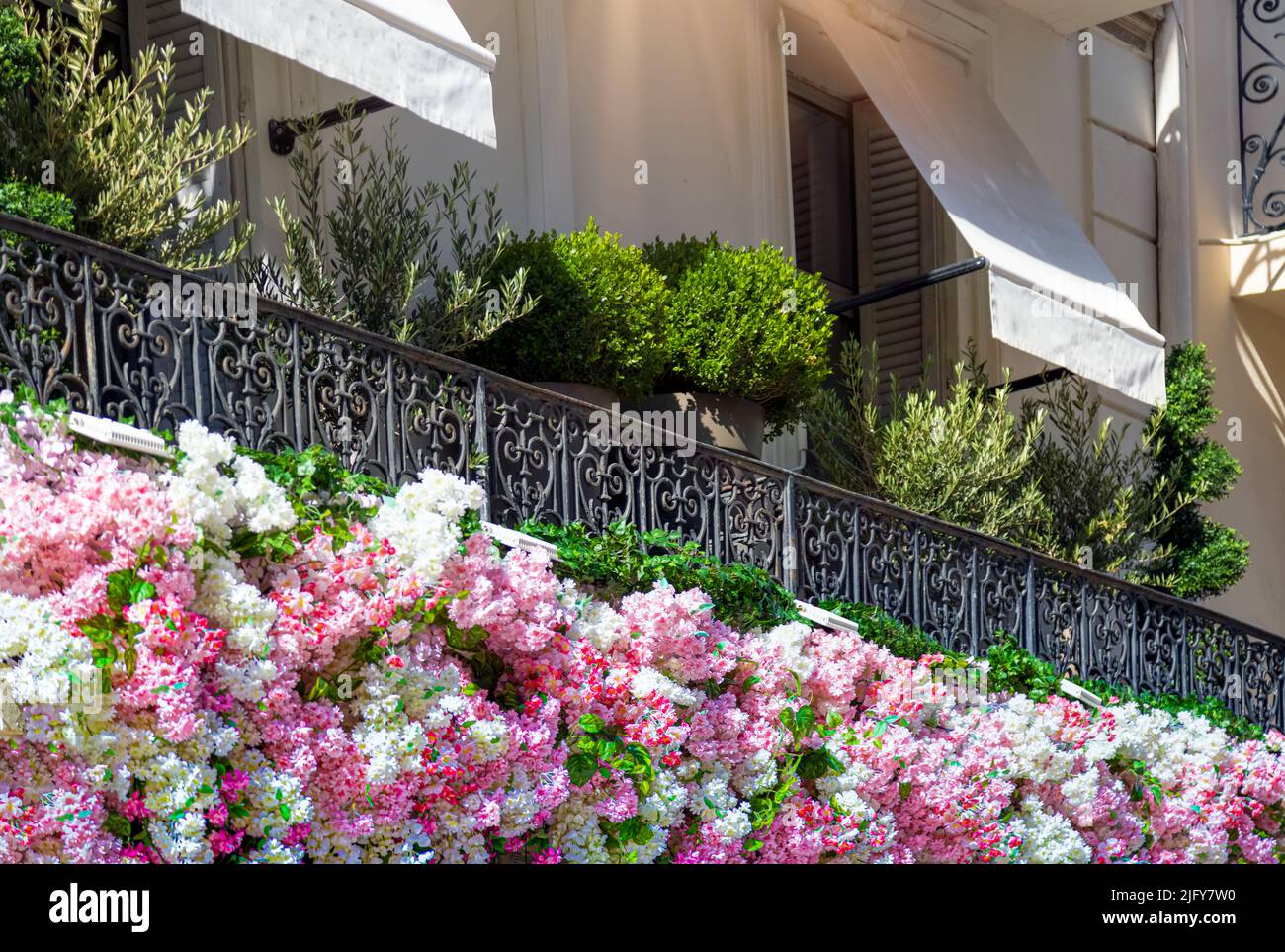 France, French Riviera, scenic Cannes old city streets in historic ...