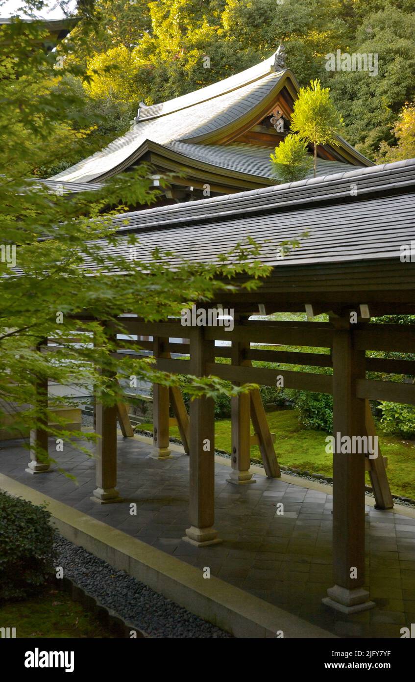 The beautiful rock garden at Ryuanji temple, Kyoto JP Stock Photo - Alamy