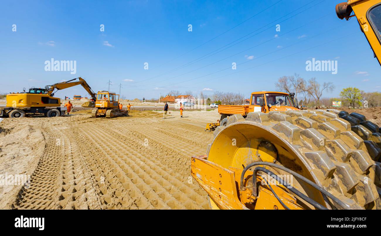 Tamping roller hi-res stock photography and images - Alamy