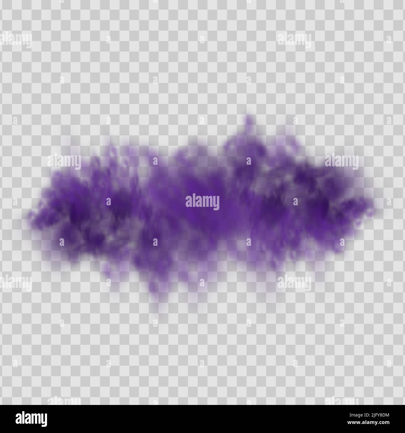 Realistic vector isolated on transparent background. Dust violet cloud ...