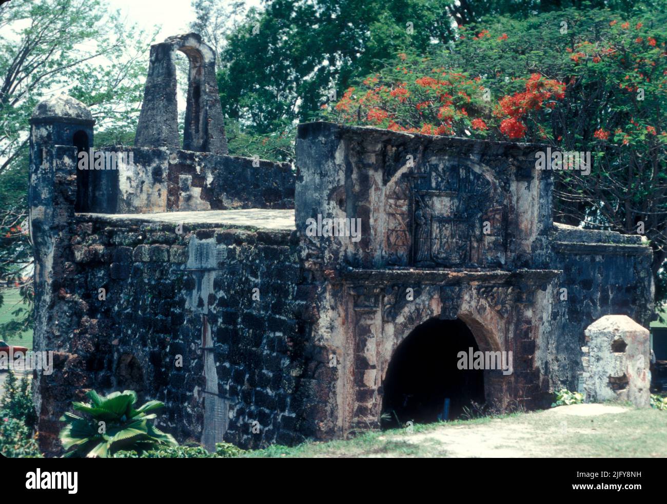 The old fort in Malacca was constructed in 1511 by the Portuguese ...