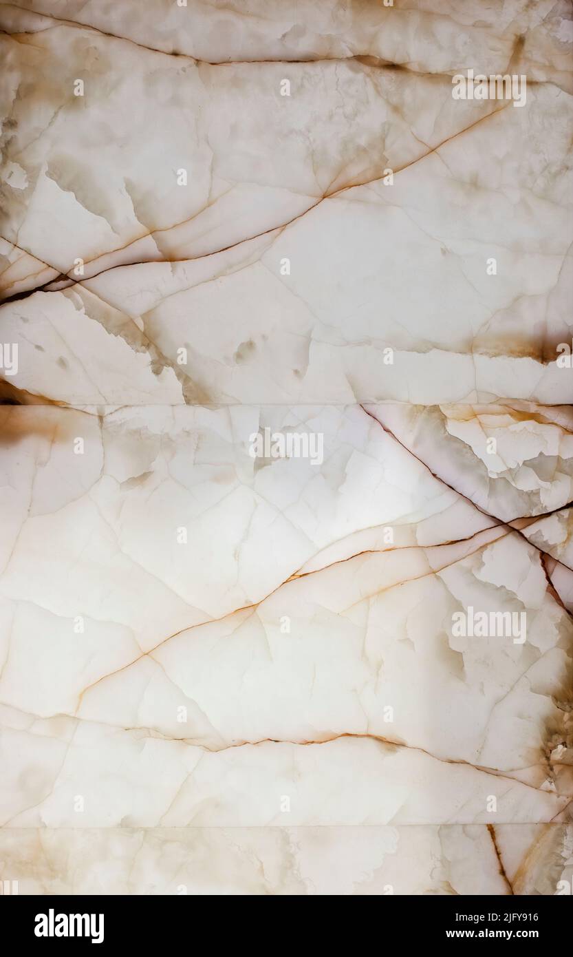 Translucent alabaster slabs filling a bay. Closeup Stock Photo - Alamy