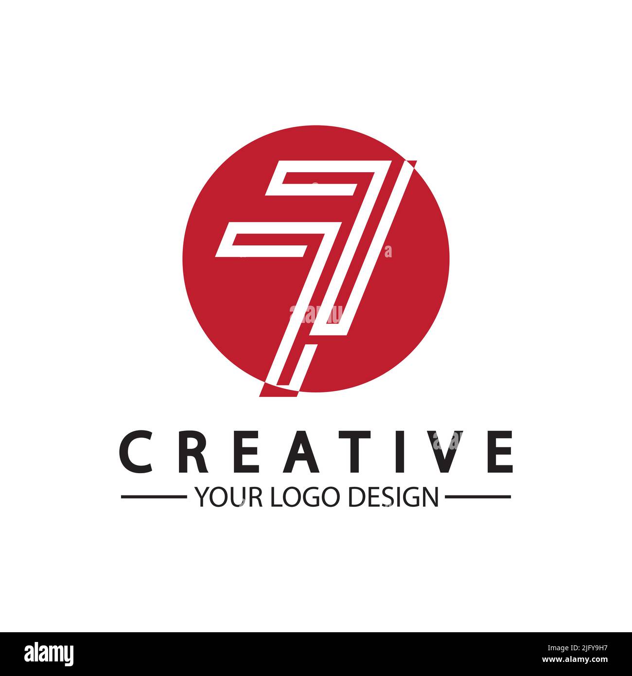 Logo design number 77 image vector illustration Stock Vector Image ...