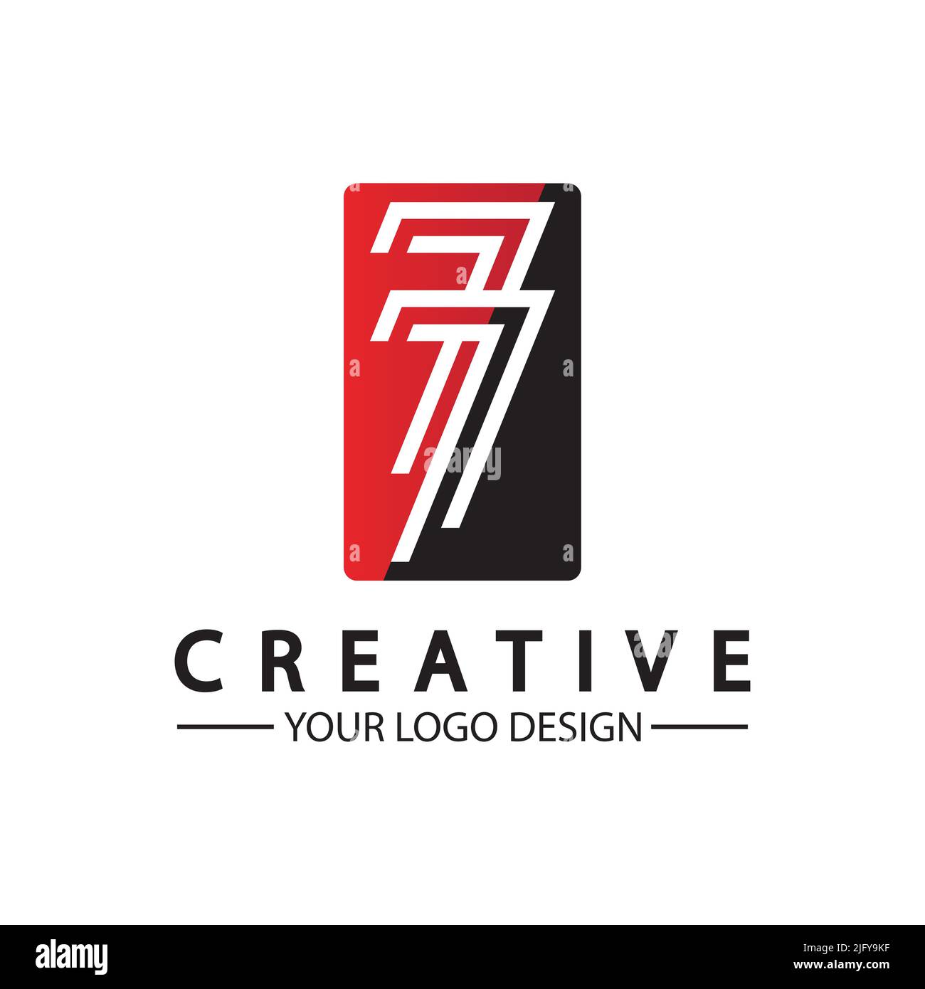 Logo design number 77 image vector illustration Stock Vector Image ...