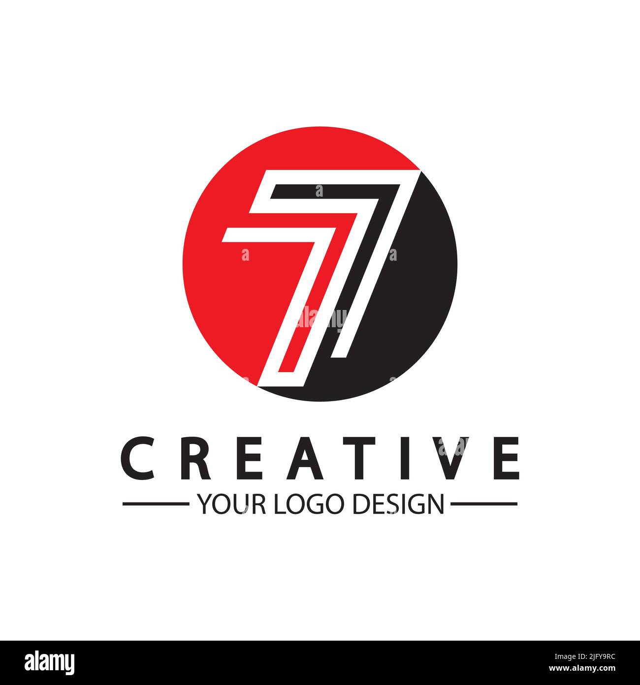 Logo design number 77 image vector illustration Stock Vector Image ...