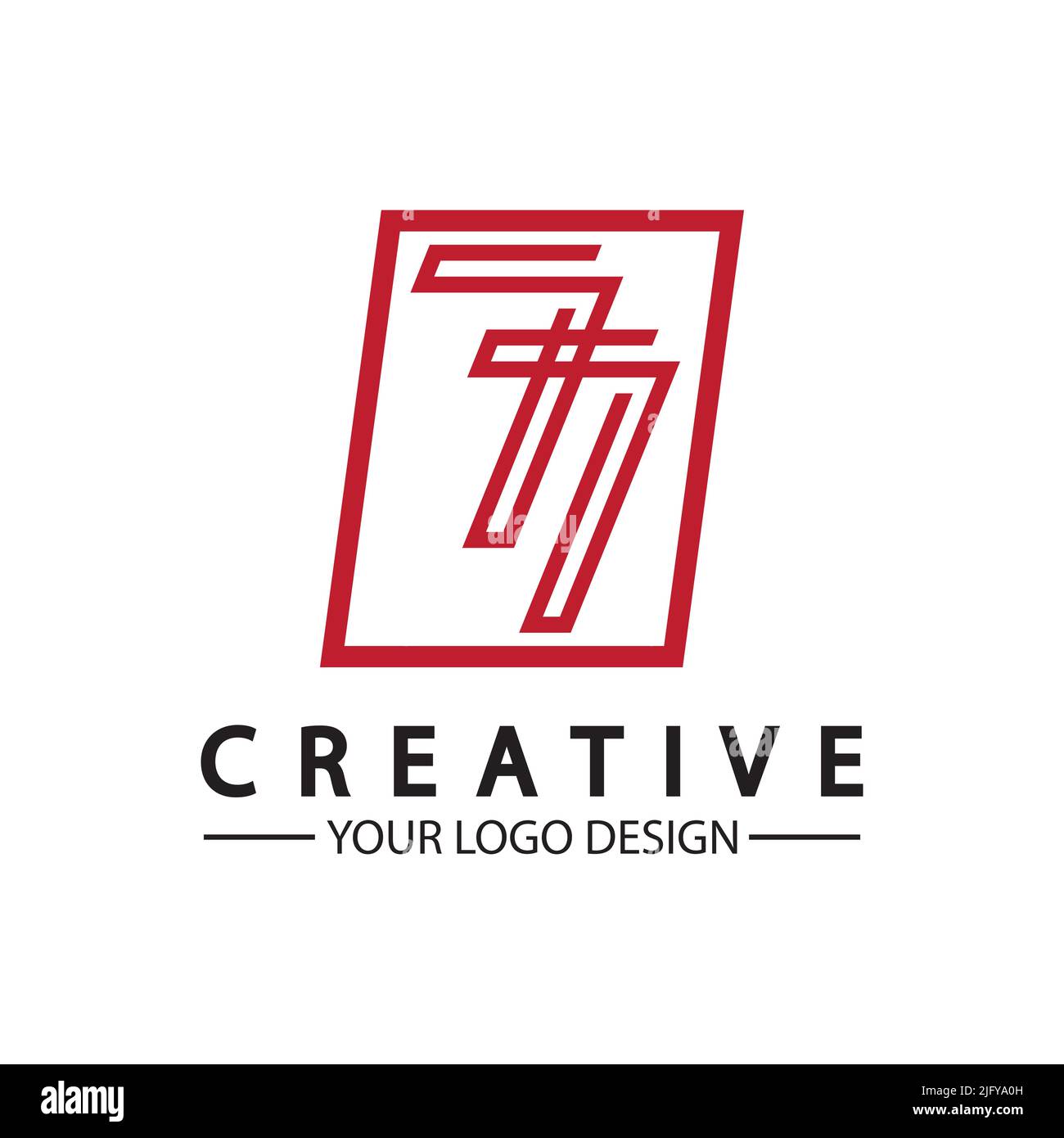 Logo design number 77 image vector illustration Stock Vector Image ...