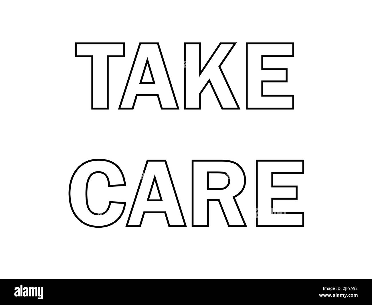 take care text outline. with white background Stock Vector Image & Art ... take care text outline. with white background Stock Vector Image & Art ...