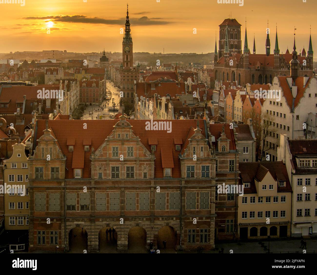 Gdansk st mary church tower view hi-res stock photography and images ...