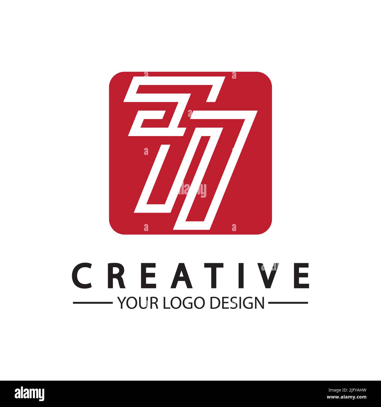 Logo design number 77 image vector illustration Stock Vector Image ...