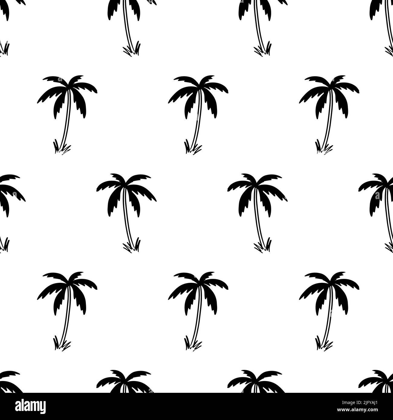 Palm tree vector seamless pattern Stock Vector Image & Art - Alamy