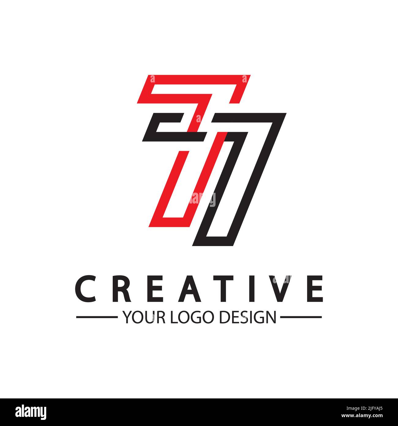 Logo design number 77 image vector illustration Stock Vector Image ...