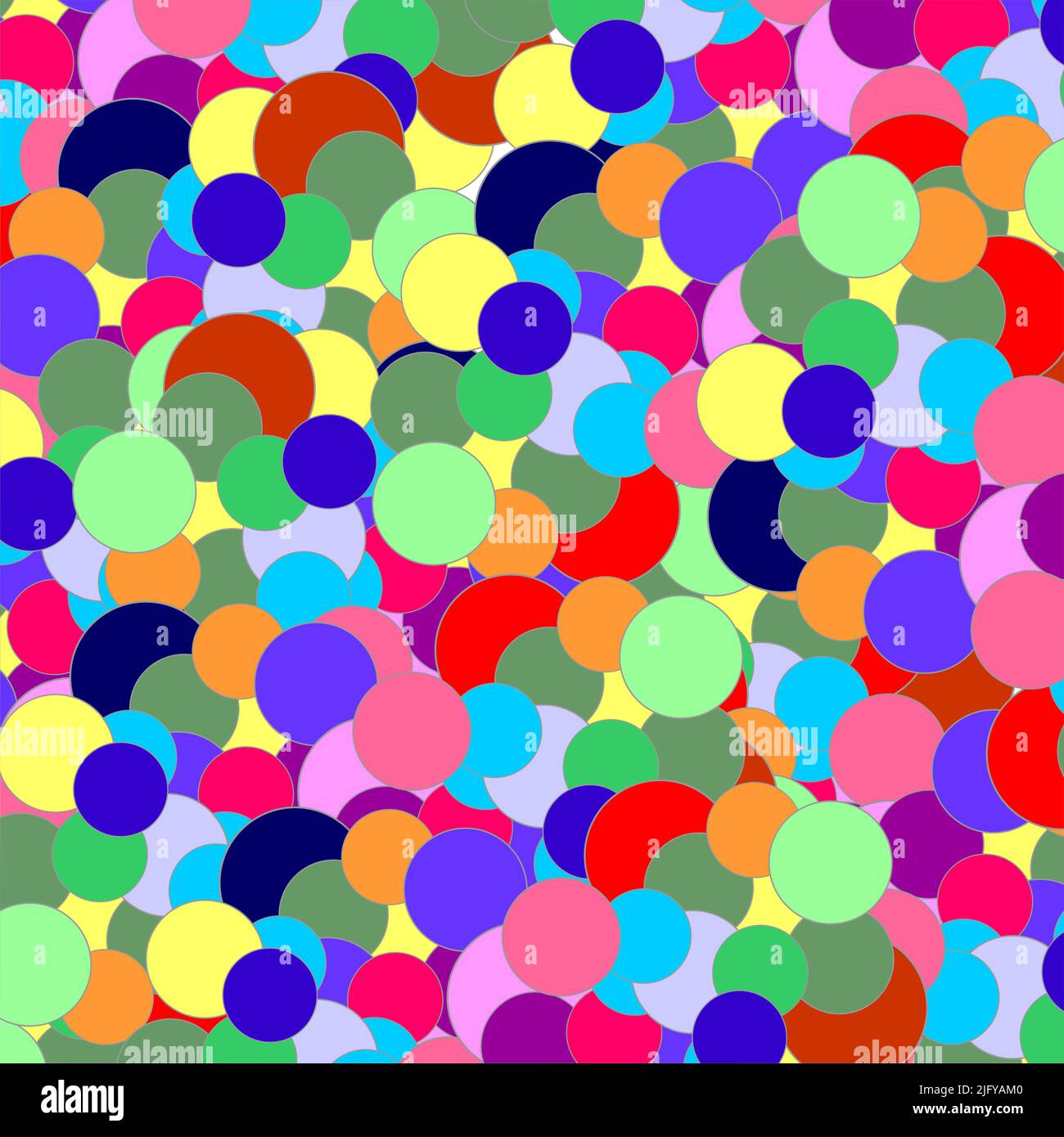 Seamless Tile with lots of dots, beautiful round multicolored ...