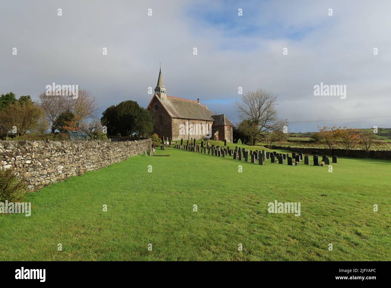 The Cumbria Way Long-distance trail. Lake district national park ...