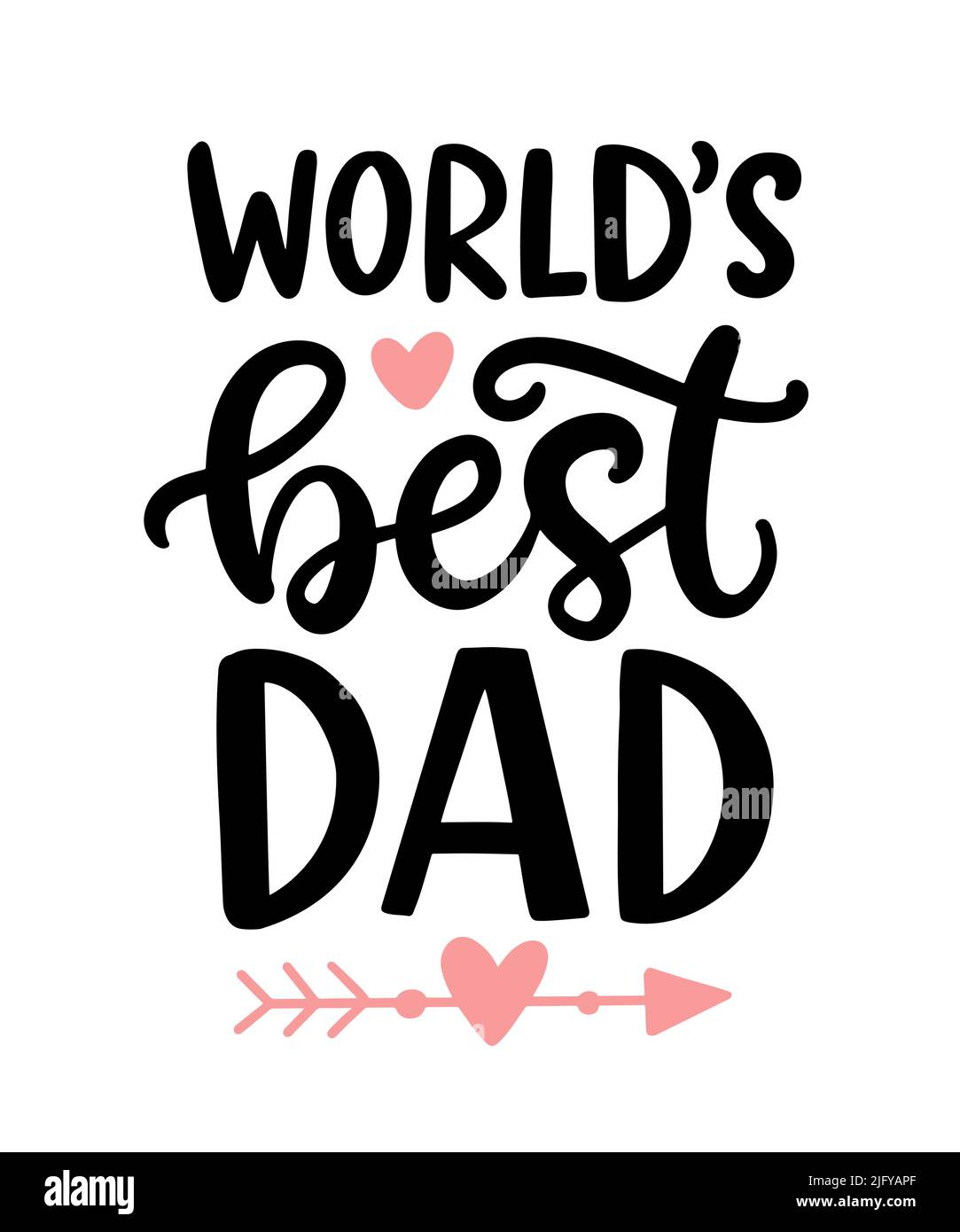 Best dad vector handwritten lettering Cut Out Stock Images & Pictures ...