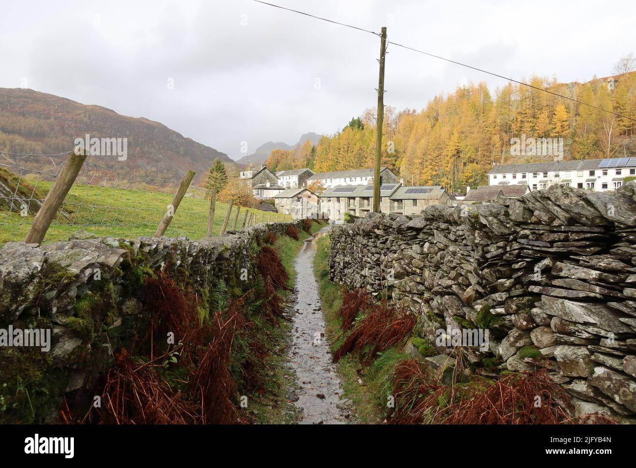 The Cumbria Way Long-distance trail. Lake district national park ...