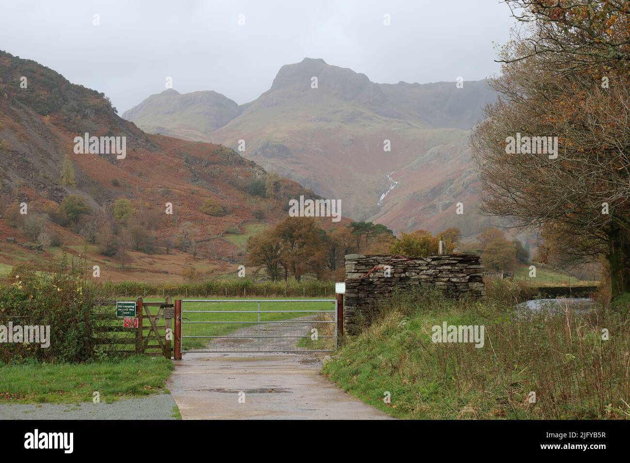 The Cumbria Way Long-distance trail. Lake district national park ...