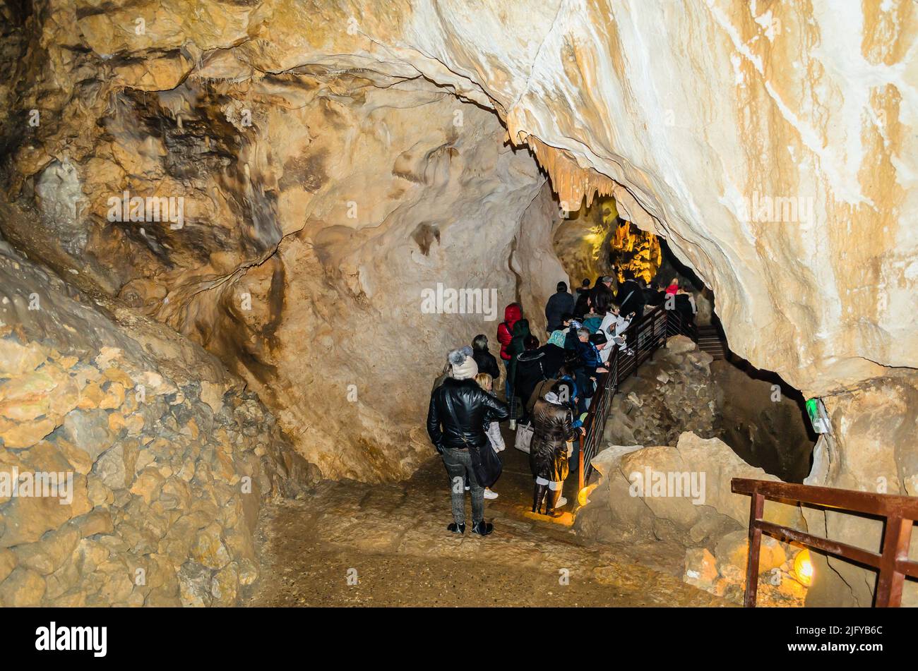 Resava cave interior, Despotovac, Central Serbia Stock Photo - Alamy