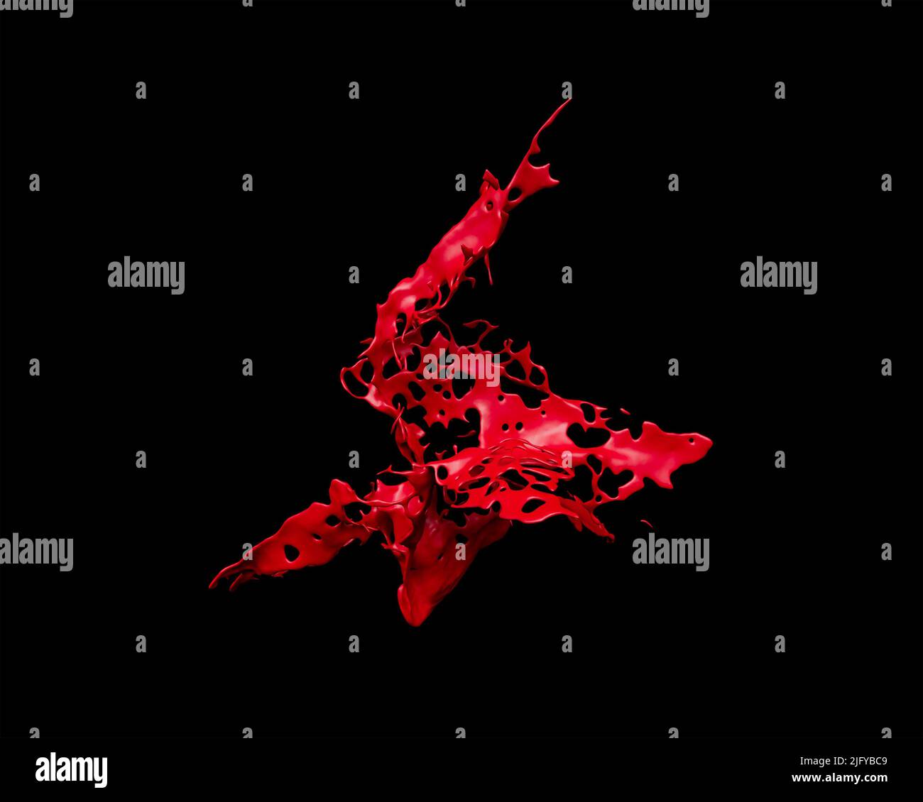 splash 3d render Abstract design element Minimalist concept Stock Photo ...