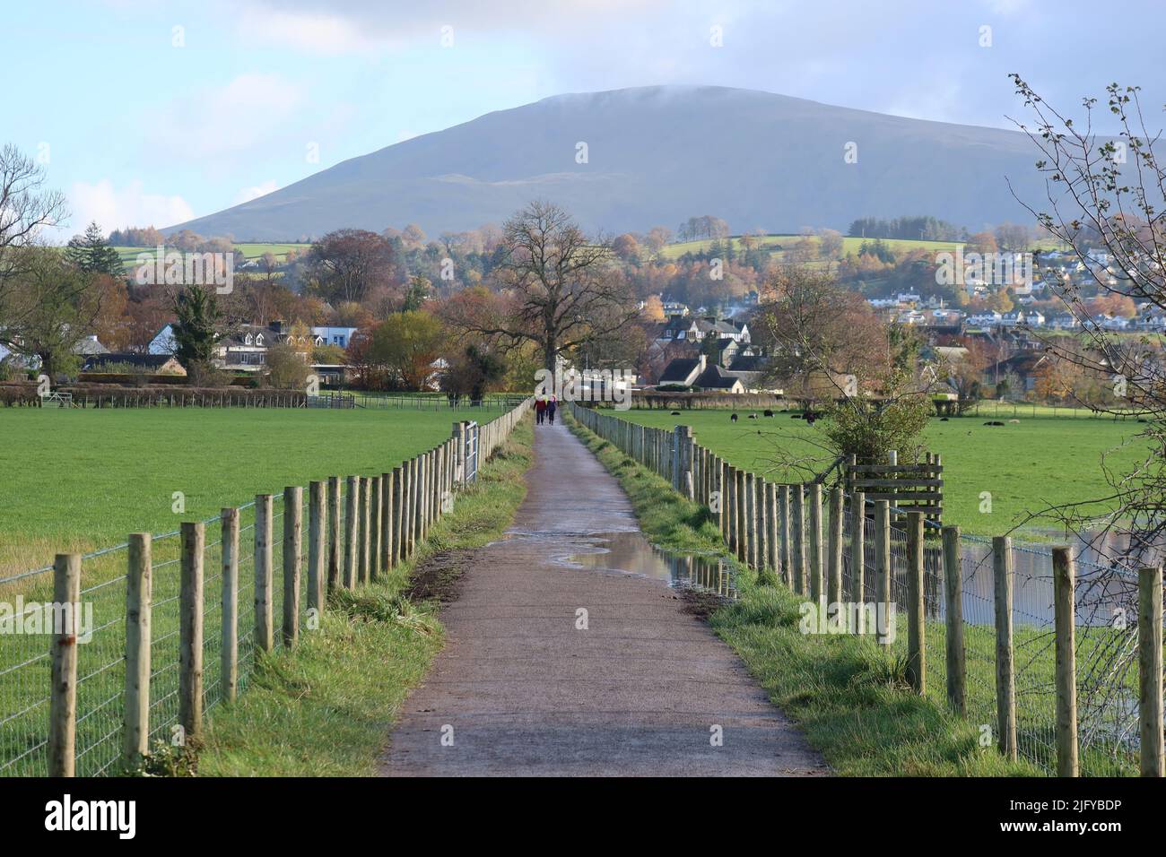 The Cumbria Way Long-distance trail. Lake district national park ...