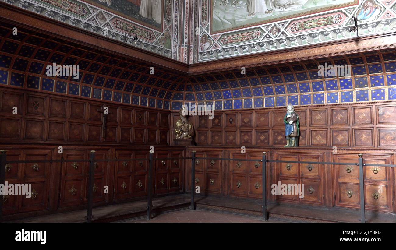 Sacred wooden works in the Abbey of San Miniato al Monte in Florence ... Sacred wooden works in the Abbey of San Miniato al Monte in Florence ...