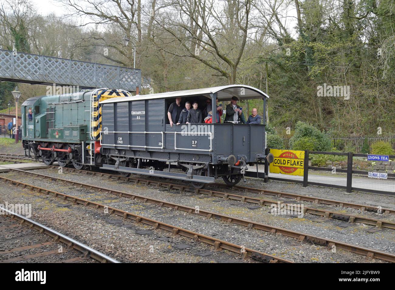 People riding in a "Toad" ex Great Western Railway guards van at ...