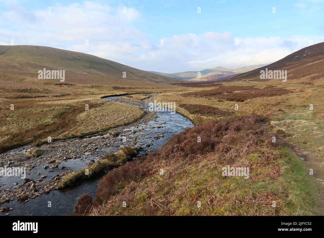 The Cumbria Way Long-distance trail. Lake district national park ...