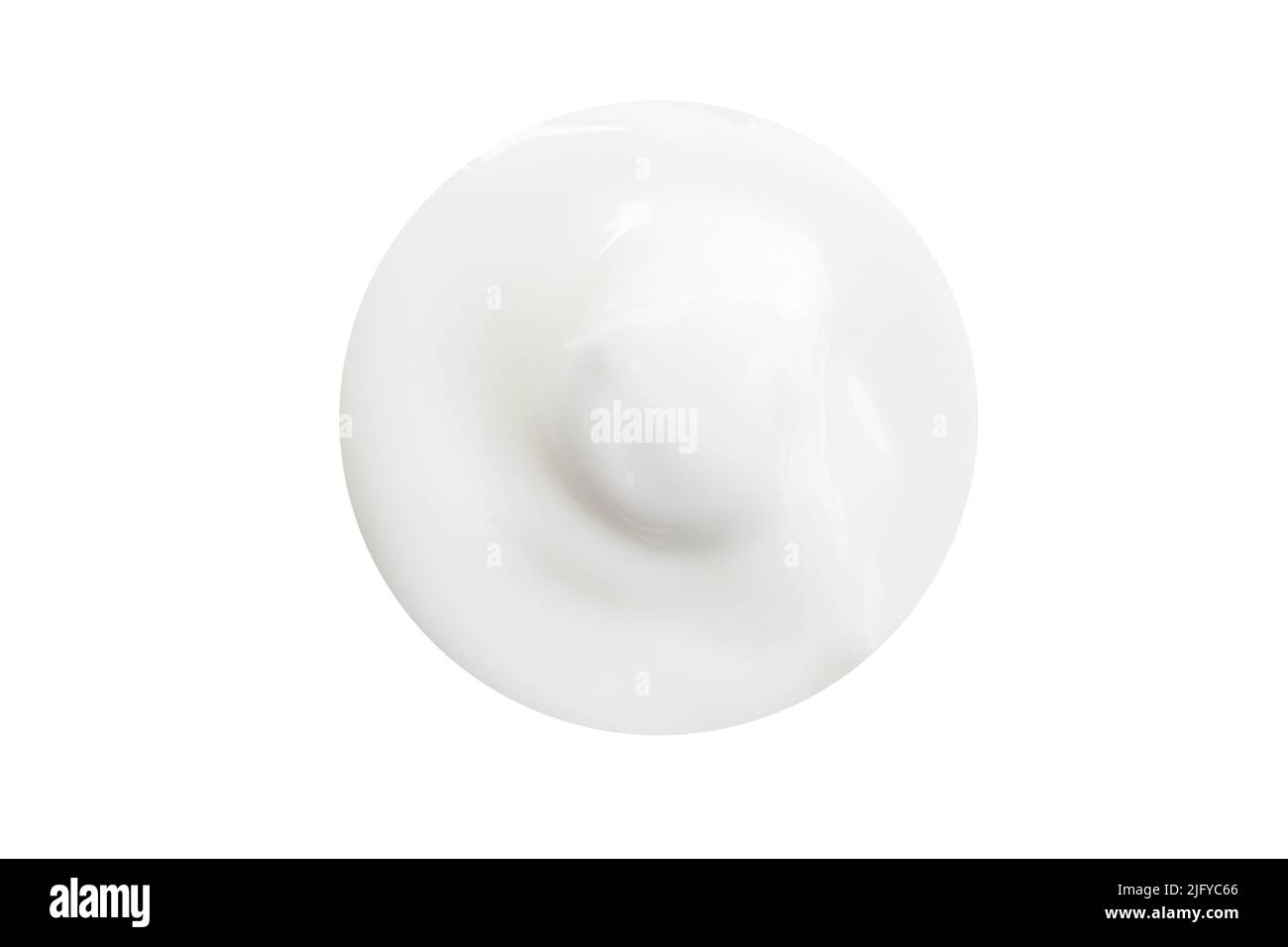 White face cream swirl swatch isolated. Body lotion drop. Cosmetic ...