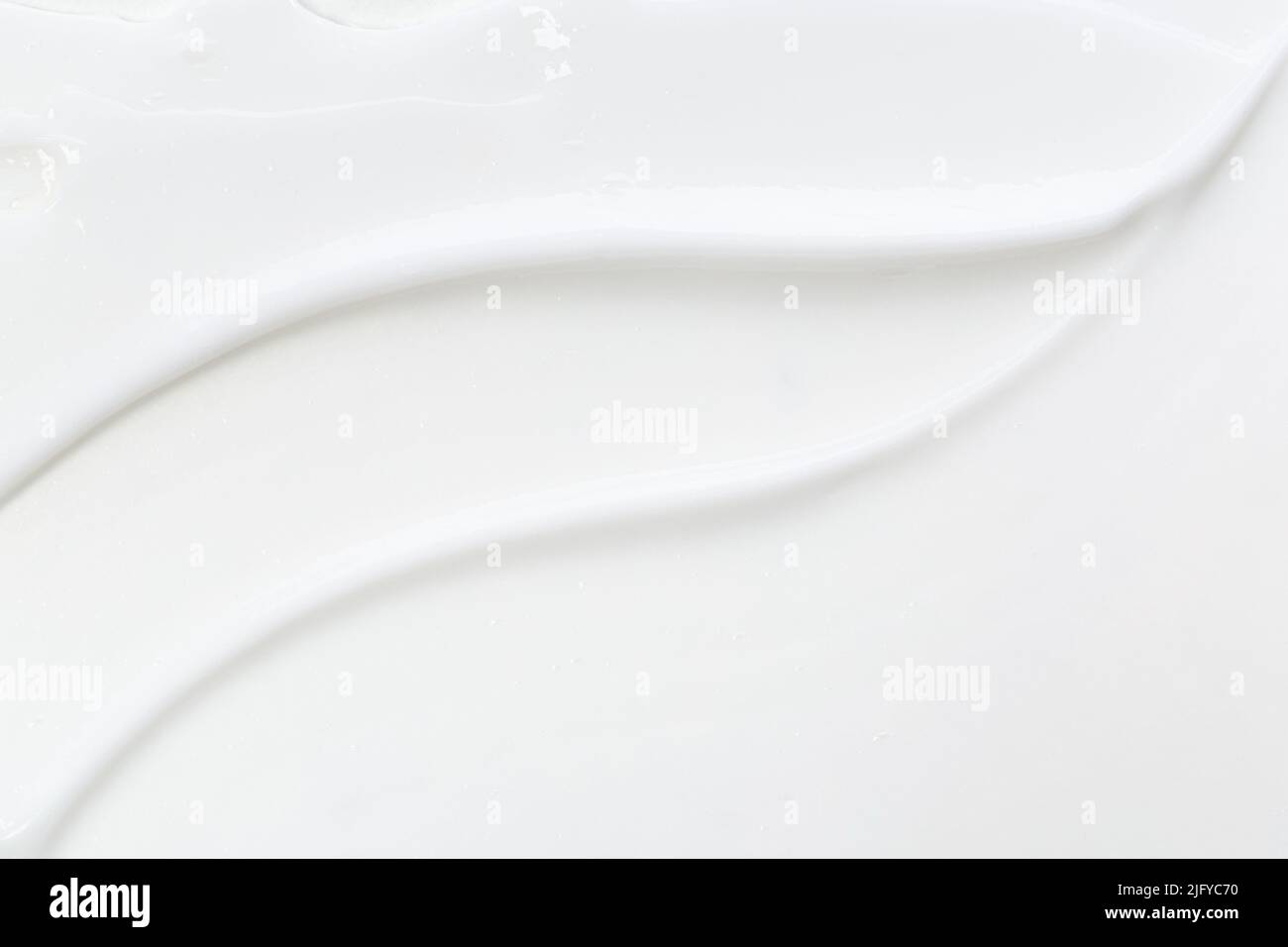 White face cream swirl swatch isolated. Body lotion drop. Cosmetic ...