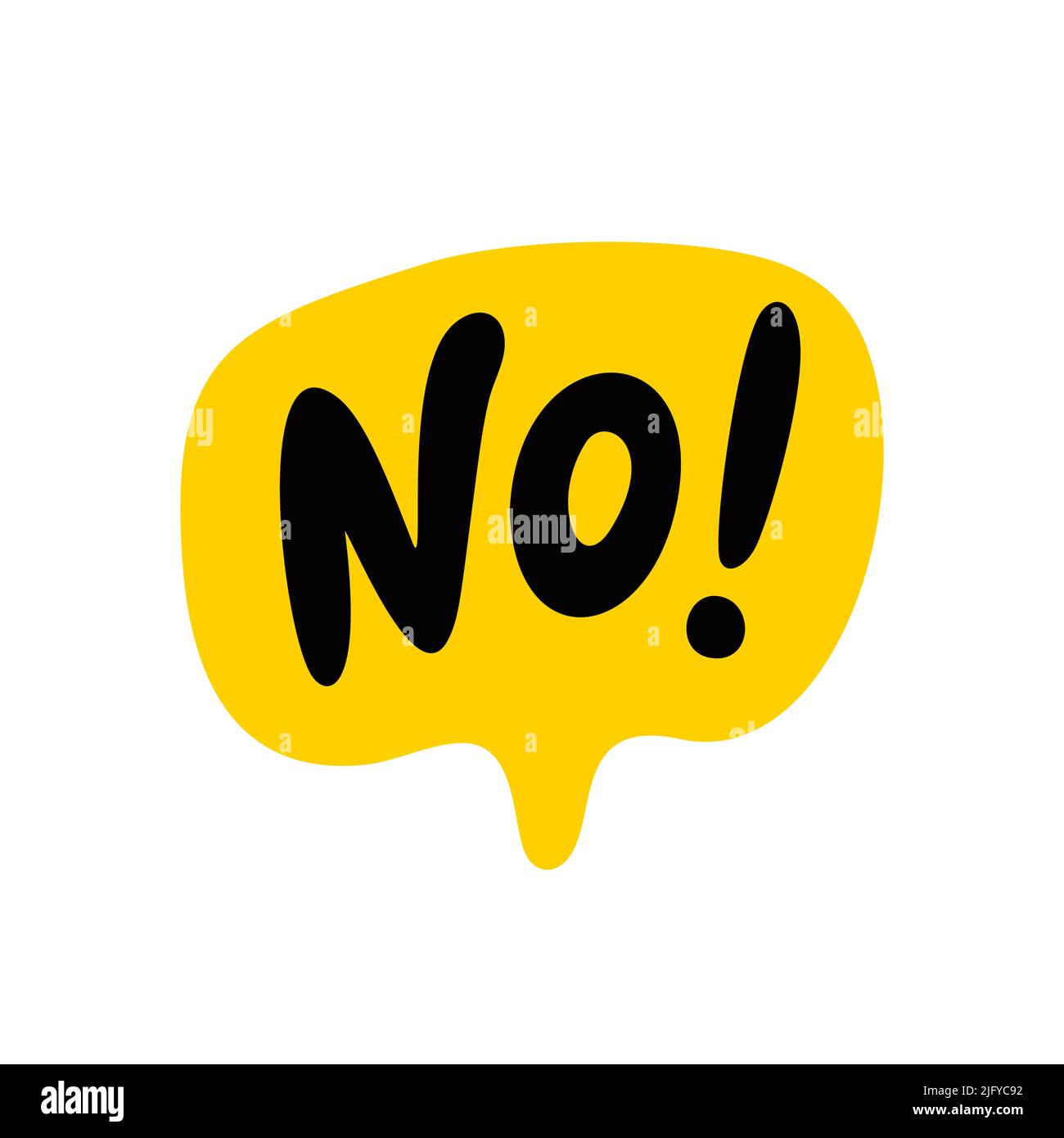 No speech bubble. No text on talk shape. Vector illustration yellow ...