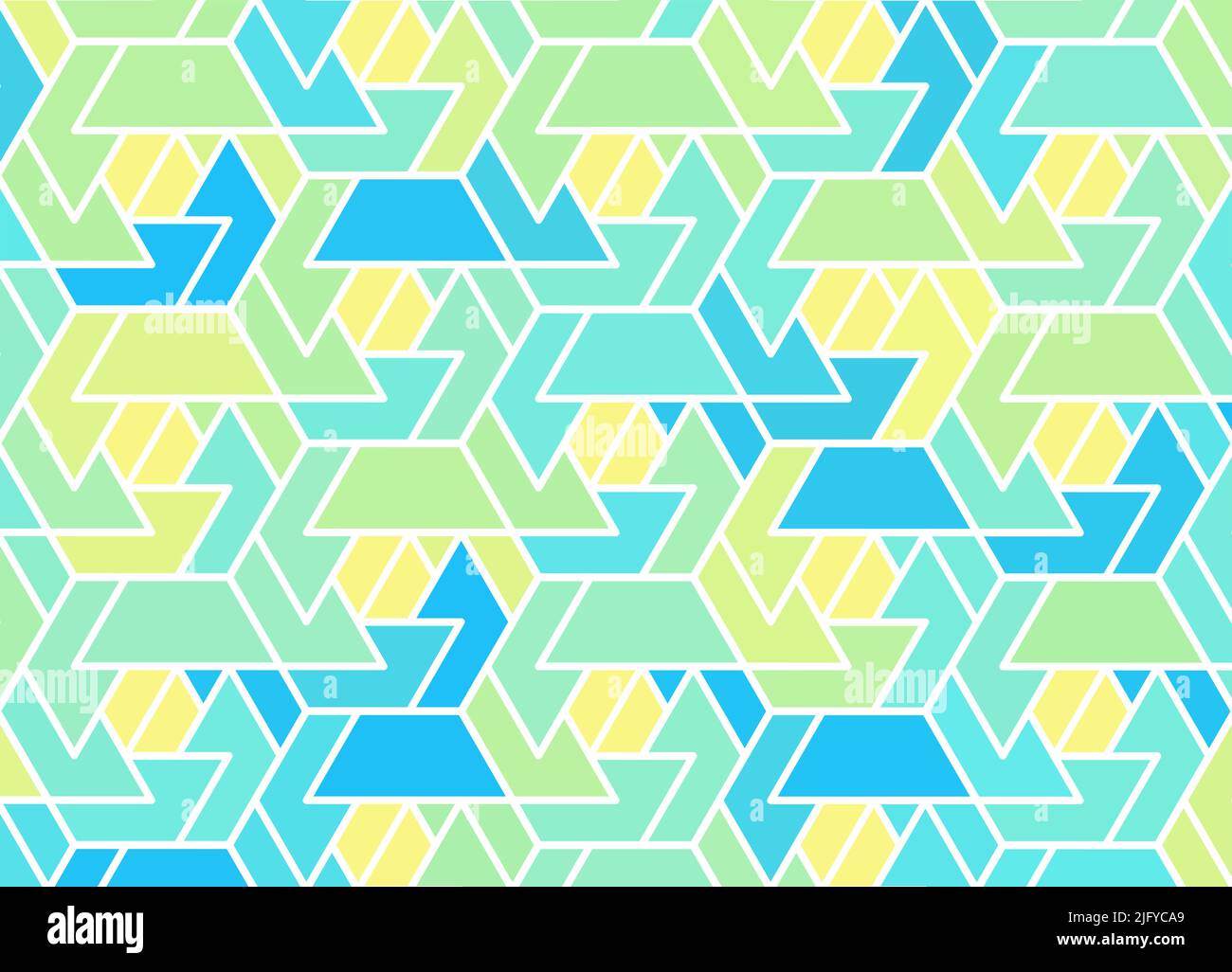abstract blue yellow hexagon pattern, geometric polygon texture ...