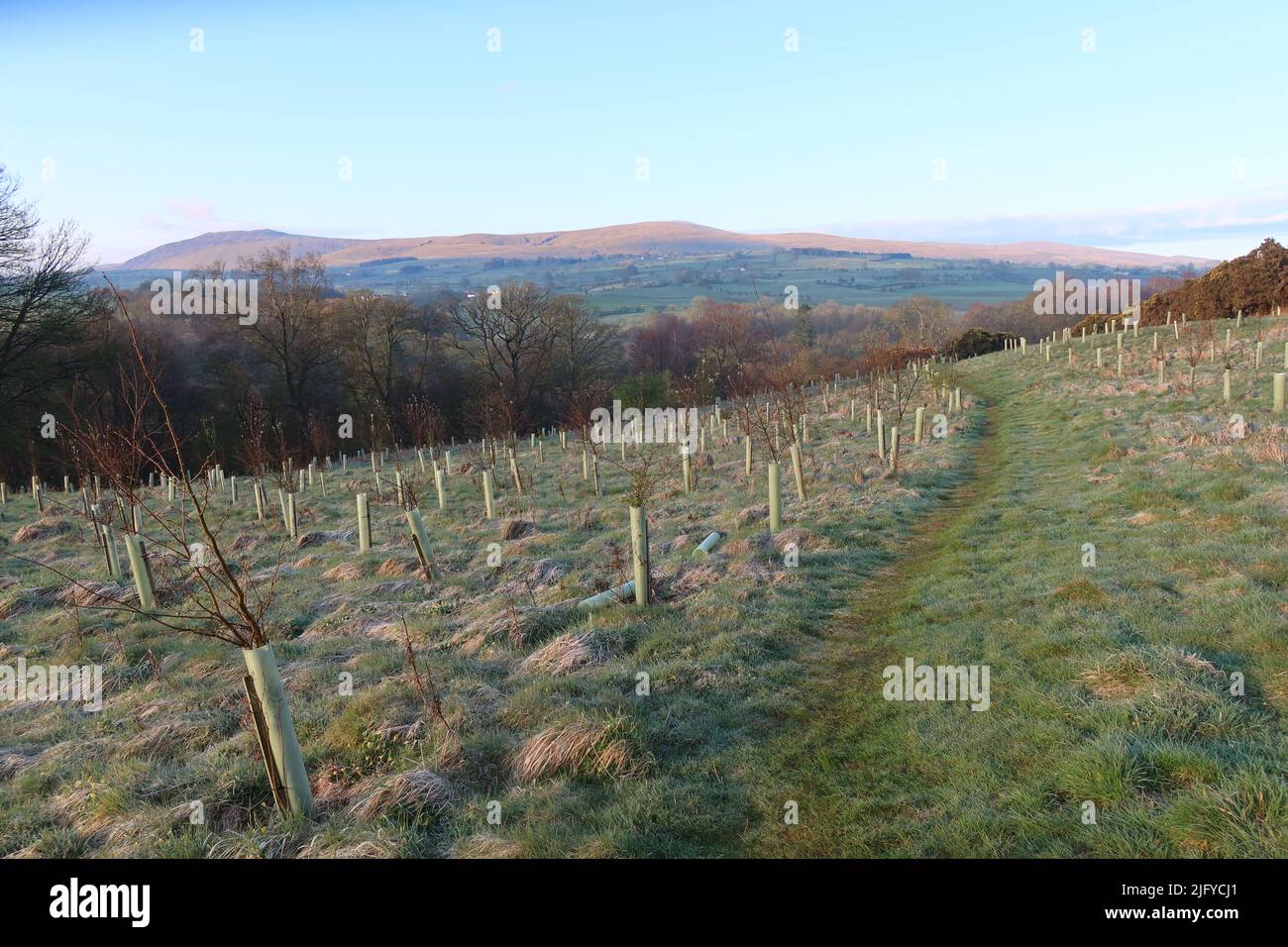 The Cumbria Way Long-distance trail. Lake district national park ...