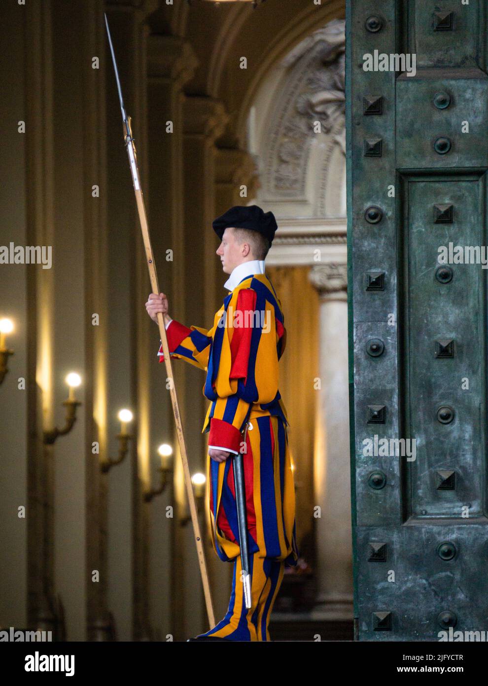 Swiss guard in traditional uniform hi-res stock photography and images ...