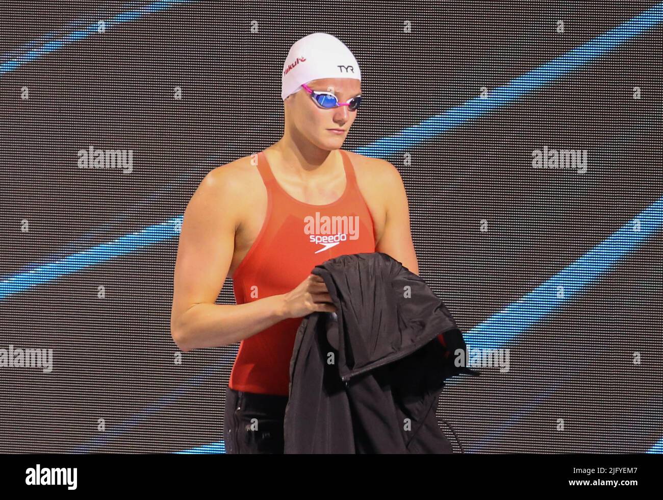 Marie Wattel of France 1/2 Finale 50 M Butterfly Women during the 19th ...