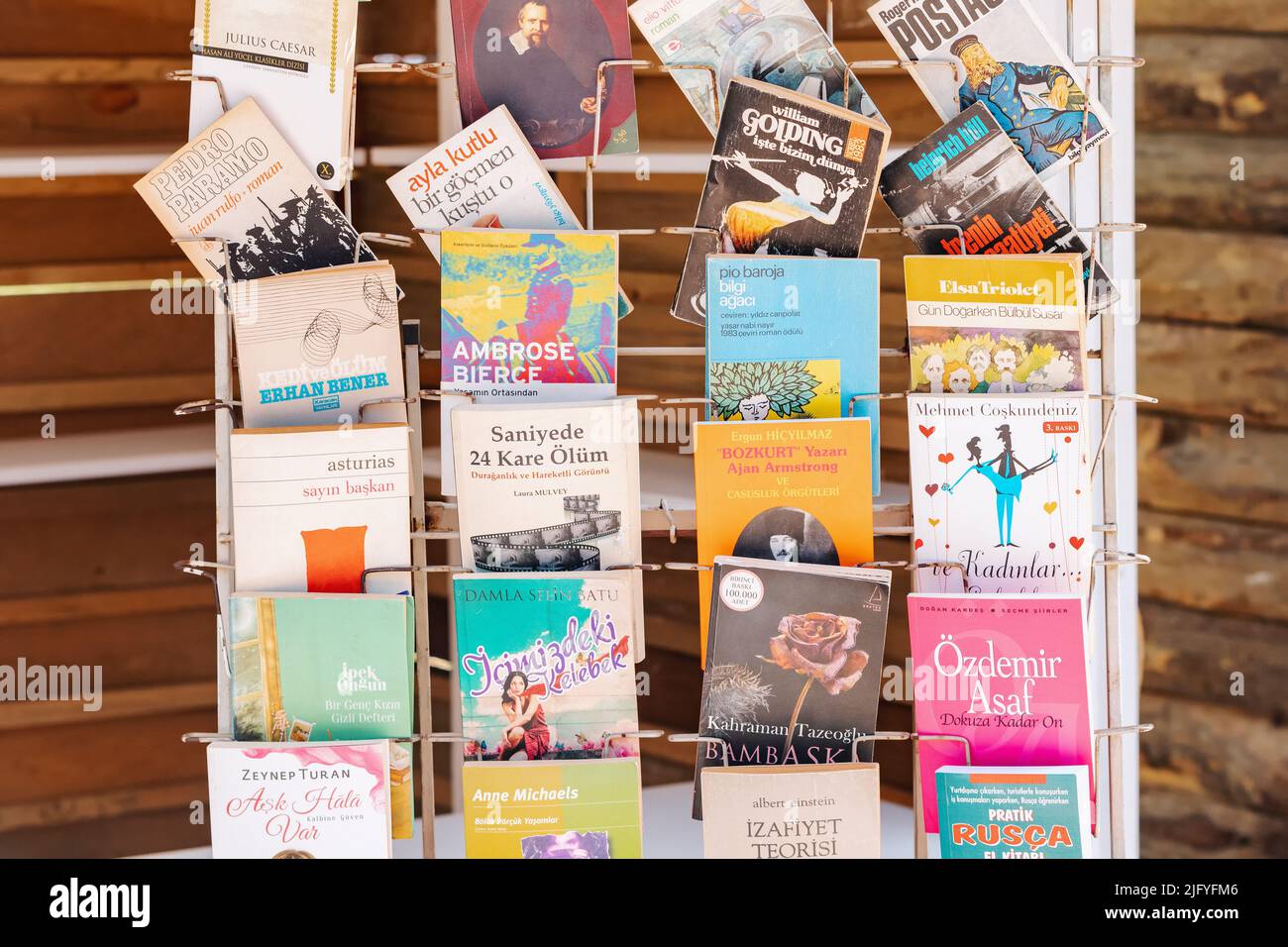 30 May 2022, Antalya, Turkey: Books in Turkish language in bookstore ...