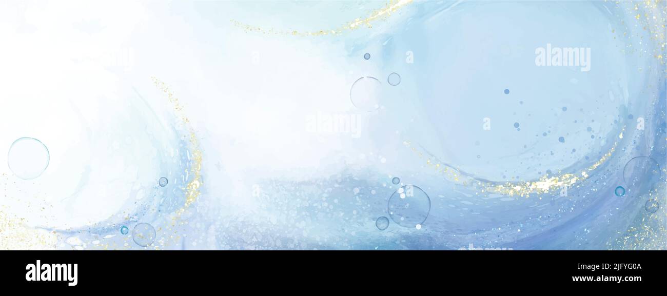 Abstract fluid art with alcohol ink technique painting, and decorated ...